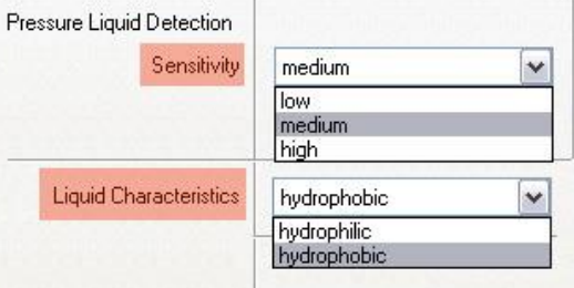 Liquid Detection Modes in Freedom EVO