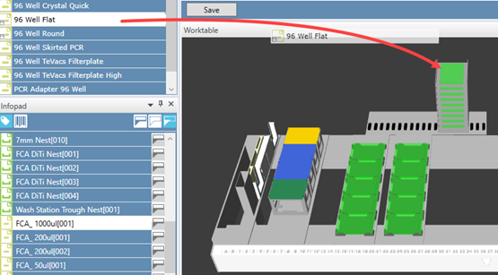 How to create labware in storage carriers (hotels, carousel, stacker ...