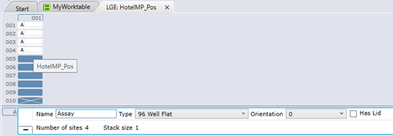 How to create labware in storage carriers (hotels, carousel, stacker ...