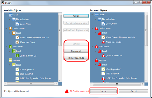 How to use the Export/Import tool in FluentControl™