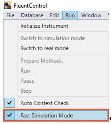 How to use FluentControl™ Fast Simulation mode