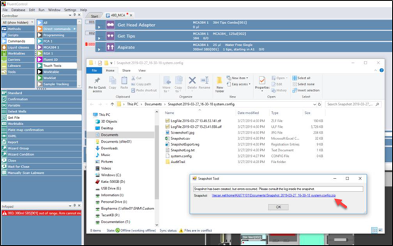 How to use the Snapshot tool in FluentControl™