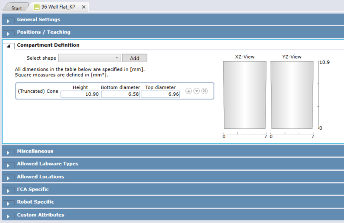 Calculation of an available and dead volume in FluentControl™