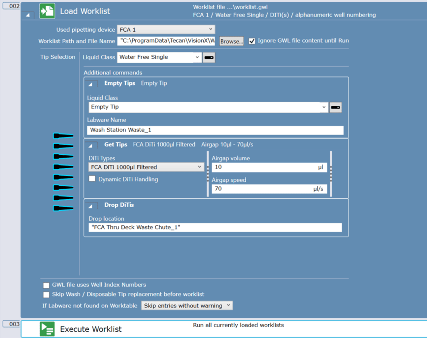 How to use worklist in FluentControl™