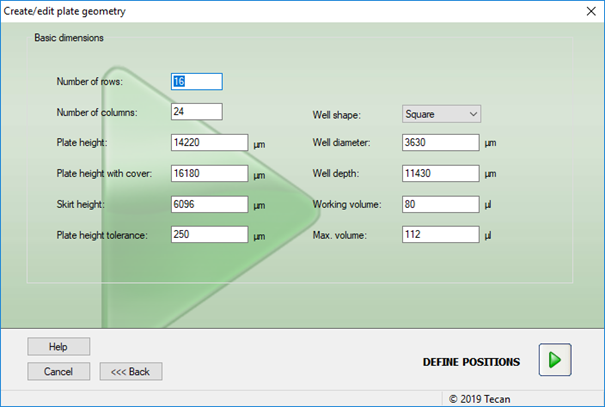 How to use the Magellan™/Magellan Pro™ Plate Geometry Editor
