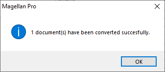 File conversion to Magellan™ Tracker format