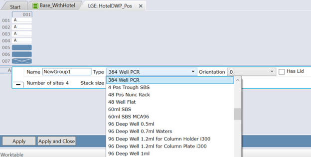 How to create labware in storage carriers (hotel, carousel, stacker) and tube runners in vControl™