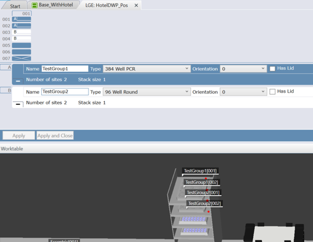 How to create labware in storage carriers (hotel, carousel, stacker) and tube runners in vControl™