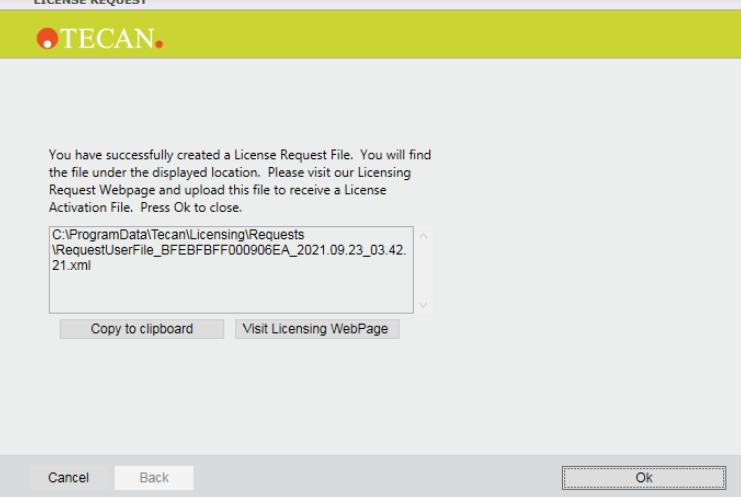 How to request a vControl™ license online or offline
