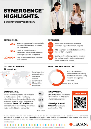 Download: Tecan Synergence Your vision empowered | Infographic | pdf